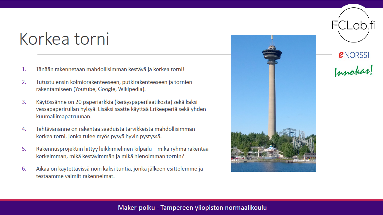 Korkea torni – Tampereen yliopiston normaalikoulu